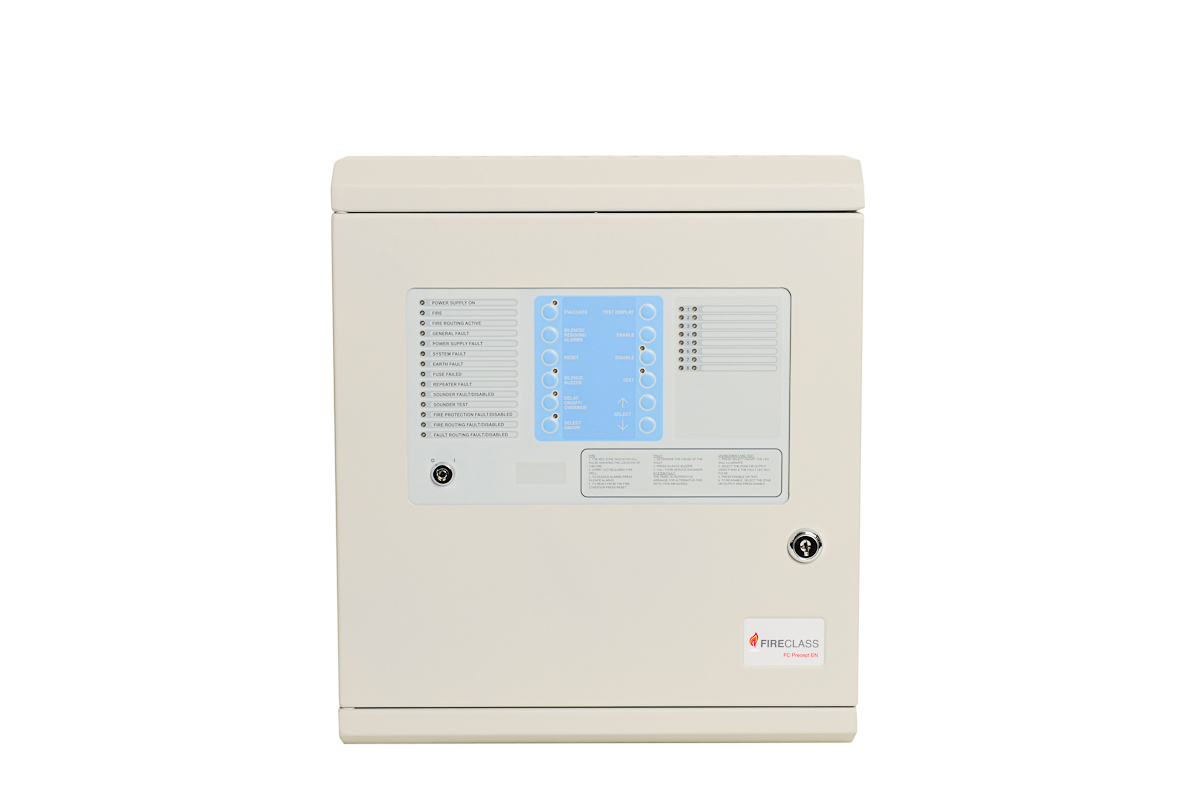FireClass Conventional 4 Zone Fire Alarm Control Panel System Precept ...
